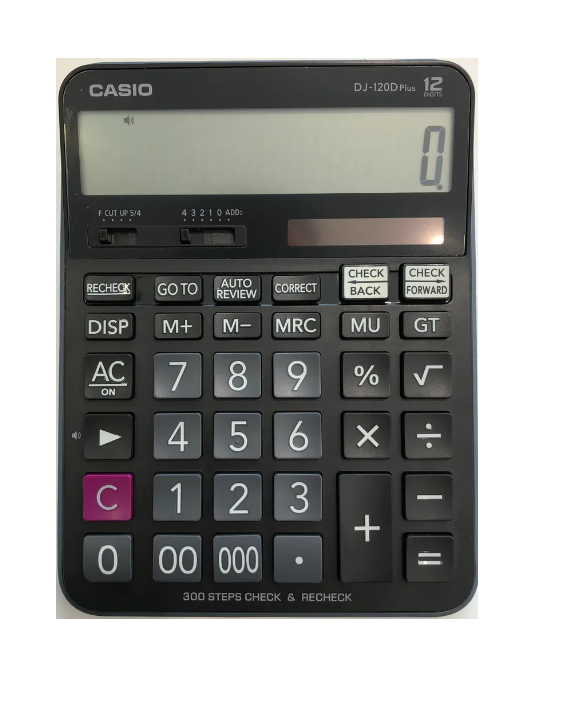 CASIO CALCULATOR DJ-120DPLUS (12 DIGIT)